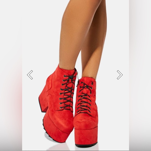 Shoes | Dollskill Red Velvet Platforms | Poshmark